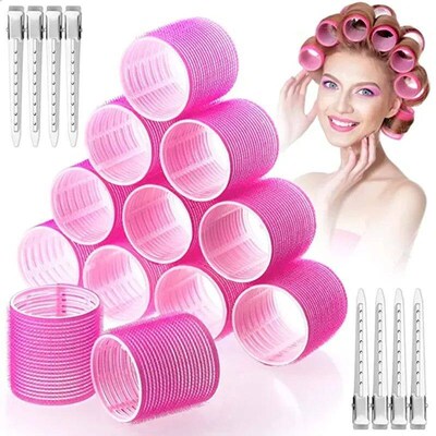 Self-Grip Hair Rollers Heatless Hair Curlers No Heat Hair Ba