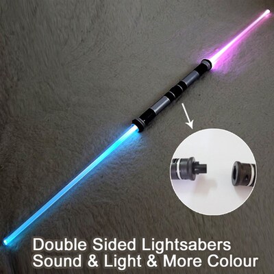 (2 Pieces/Lot) Flashing Lightsaber Laser Double Sword Toys S