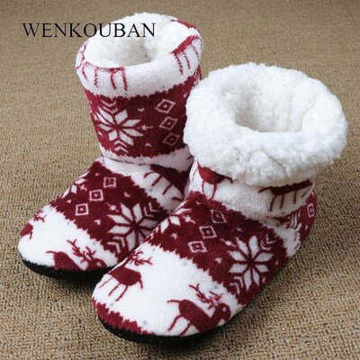House Shoes Ladies Christmas Slippers Women Home for Winter