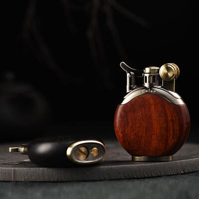 煤红木紫檀木油打火机文玩木雕风礼品火GXT实木雕花防打机刻字