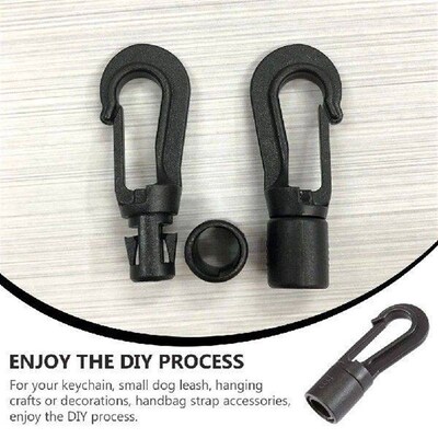 20 Pcs Tent Hooks Robust Trigger Clasp Rotating Design