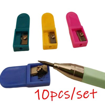 10pcs/set Portable 2.0mm Mechanical Pencil Sharpener Mini Mu