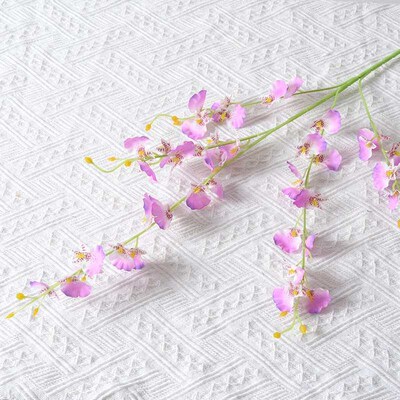5 fork artificial flower dancing orchid yellow fake flower p