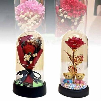 Colorful Carnation Rose Artificial Flowers Wedding Decora