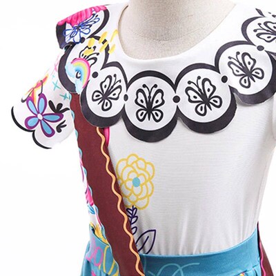 Charm Princess Dress Girls Cosplay Encanto Costume Children