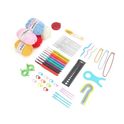 Crochet Kit Includes Yarns Crochet Hooks and More DIY Knitti
