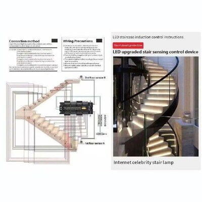 32 Channel Stair Light Control Board Step Function Step