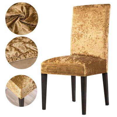 Velvet Fabric Chair Cover Universal Size 毛绒弹力椅套