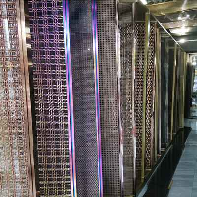 定制不锈钢金属网屏风隔断30网段网片窗帘吊顶背景墙售楼部工装