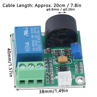 5V 12V 24V AC 0-5A Current Detection Sensor Module Sturdy Du