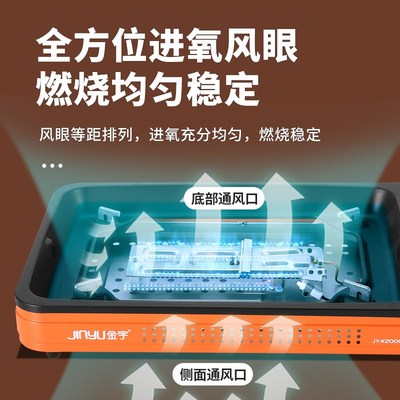 金宇卡式炉商用烤鱼炉烤鱼专用烤盘纸包鱼专用锅燃气家用便携烤炉