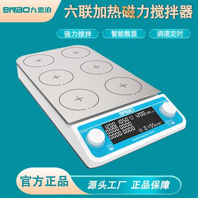 9NB-9PROn拌b实异验o室磁力搅器加热电磁液体搅拌多联工位同步步