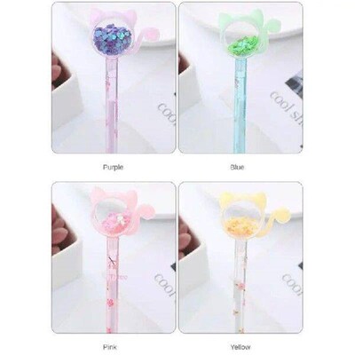 0.5mm Stationery Pens Novel Creative Kawaii Cat Glitter