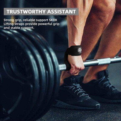 Padded Wrist Wraps Lifting Straps Weightlifting Gloves GYM