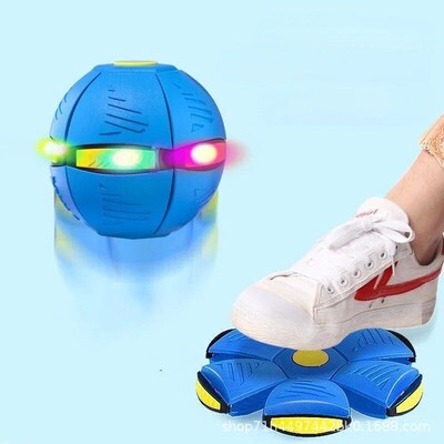 Interactive Dog Toy Ball Flying SauIcer Ball Dogs Throwing