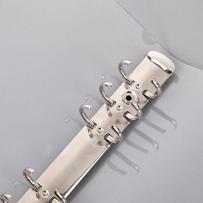 Transparent Color Plastic Clip File FolderA4/A5/A6/Notebook