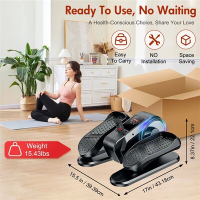 Under Desk Elliptical Electric Machine Portable Ellipse Leg