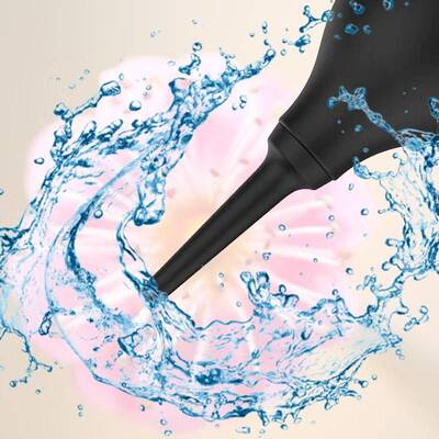 Enema Bulb Syringe Feminine Cleaning Washing Silicone Enema