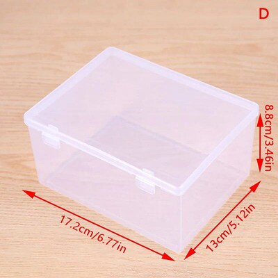 Mini Storage Box Clear Lidded Small Plastic Box For Parts To