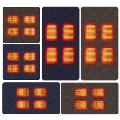 3 Levels Heated Camping Mat 4 Areas Heated Seat Cushion