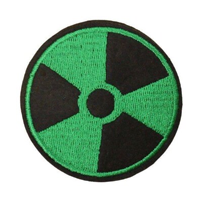 Nuclear Patch Dangerous Sign Embroidered Patch Sew On Or