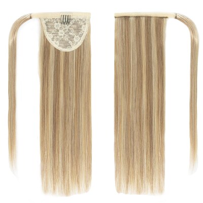 Real Hair Wig Women Straight Hair Wig VEL tail Tail Hair Ext