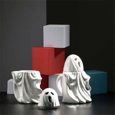 Porcelain Monster Spoof Three-dimensional Shape Ceramic Cup