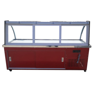 隆冬弧形铜管单温温鸭脖熟食柜卤肉冷藏常温冷冻展示柜商用直冷