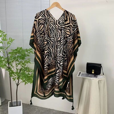 Poncho New Ethnic Style Shawl Womens Outerwear Coat Cloak D