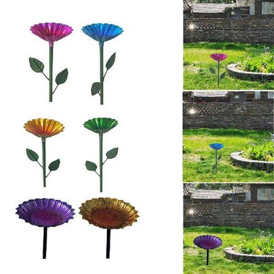 Bird Bath Simple Easy to Clean Refill Iron Bird Feeder Bird