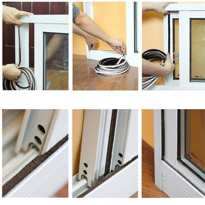 3Meters/5Meters Brush Strip Self Adhesive Door Window Sealin