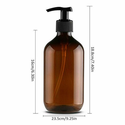 1/2 pcs  300/500ml Empty Pump Bottle Lotion Shampoo Liquid C