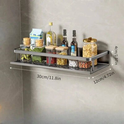 1 PC Multifunctional Kitchen Rack Spice Storage Rack Wall Mo