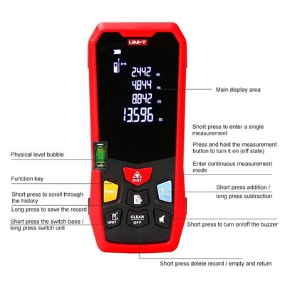 NI-T LM40 Laser Distance Meter Handheld Mini Laser Rangefind