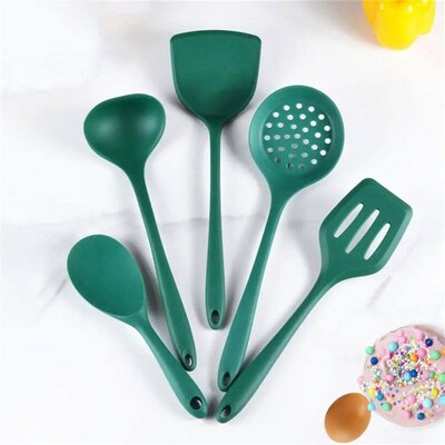 Cookware Tool Set 5 Pieces Silicone Kitchen Utensil Set Non-