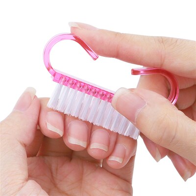 10PcsHandle Grip Nail Brush FingCernail Scrub Cleaning Brush