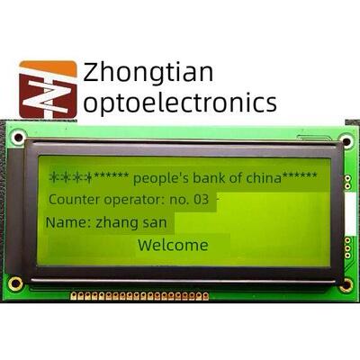 工业19264A液晶屏Ks0108点阵Lcd19264/Lcm19264蓝屏/黄绿屏5V