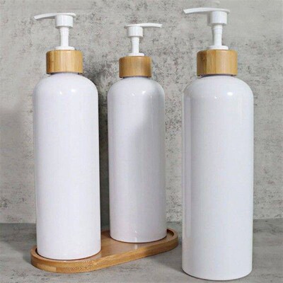 1pcs 500ml White Soap Dispenser Shampoo Bottle Bathroom