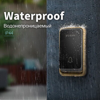 ZOGIN Wireless Doorbell Smart Door Bell Home Waterproof Cord