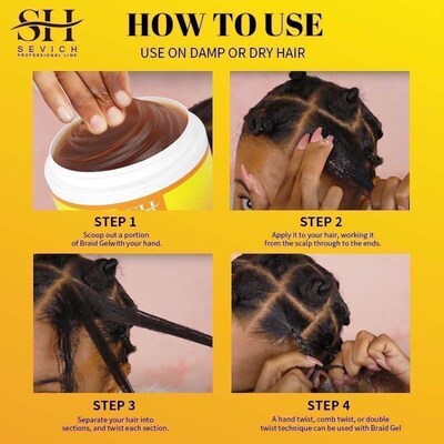 African StylingnWax Stkck Bamb Collectio  Broien Hair Edge.