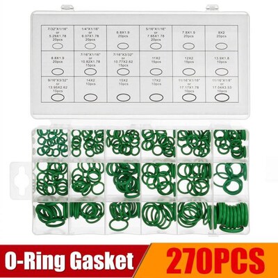 O Ring Rubber Washer Seals Assortment Black O-Ring Seals Set