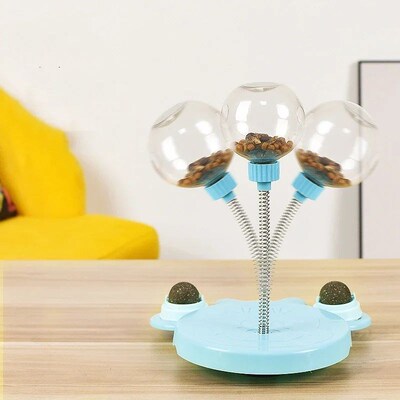 Pet Puzzle Food Leaking Ball Toy Cat Dog Interactive reat Le
