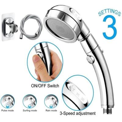 1+Set+Detachable+3+Modes+Setting+Shower+Head+Handheld+High+P