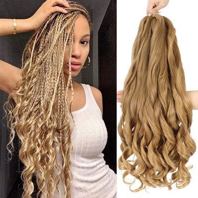 French Curly Braiding Hair Synthetic Loose Wave Braiding Hai