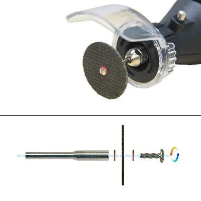 102Pcs Resin Abrasive Cutting Disc 32mm With Mandrels