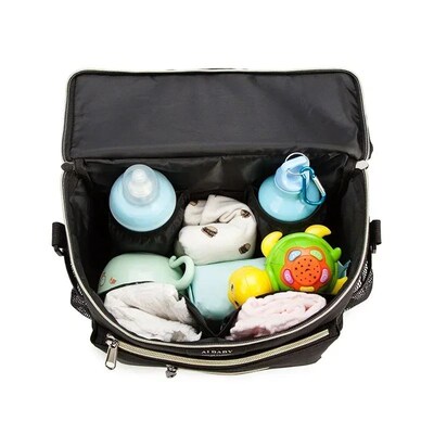 Waterproof Diaper Bag Large Capacity Mommy Travel Bag Multif