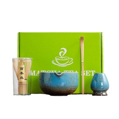 Japanese Matcha Tea Set Color Box 日式抹茶茶具套装彩盒