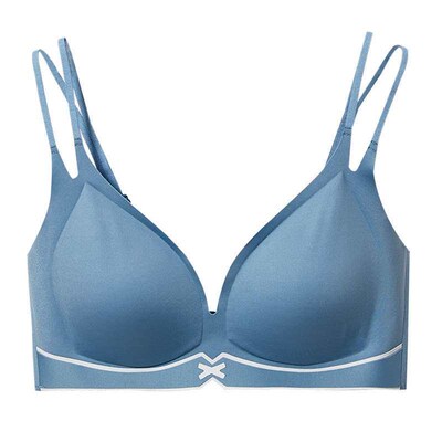 French Style Thin Fixed Cup Traceless Underwear Womens Non-