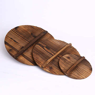 Griddles Anti Oil Splashing Cover Wooden Cooking Tool
