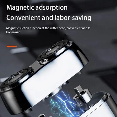 Mini Portable Electric Shave Razor Beard Trimmer Shaver Doub